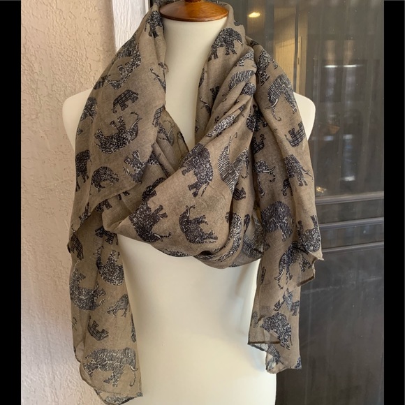 LASoul | Accessories | Elephant Print Scarf | Poshmark